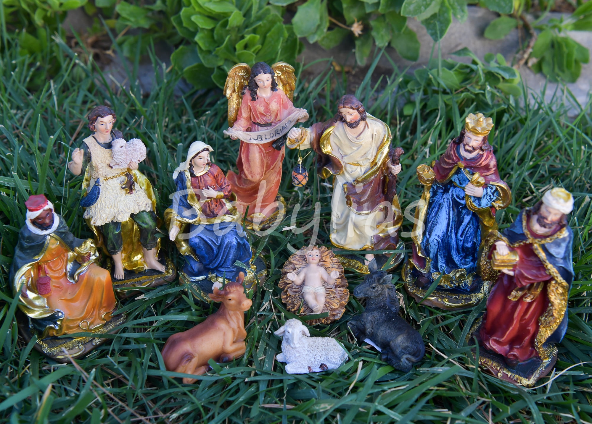 Buy Nativity Scene Set Christmas Manger Creche Jesus Nacimiento Navidad ...