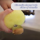 Scrub Daddy Original Scratch Free FlexTexture Scrubbing Sponge, Yellow ...