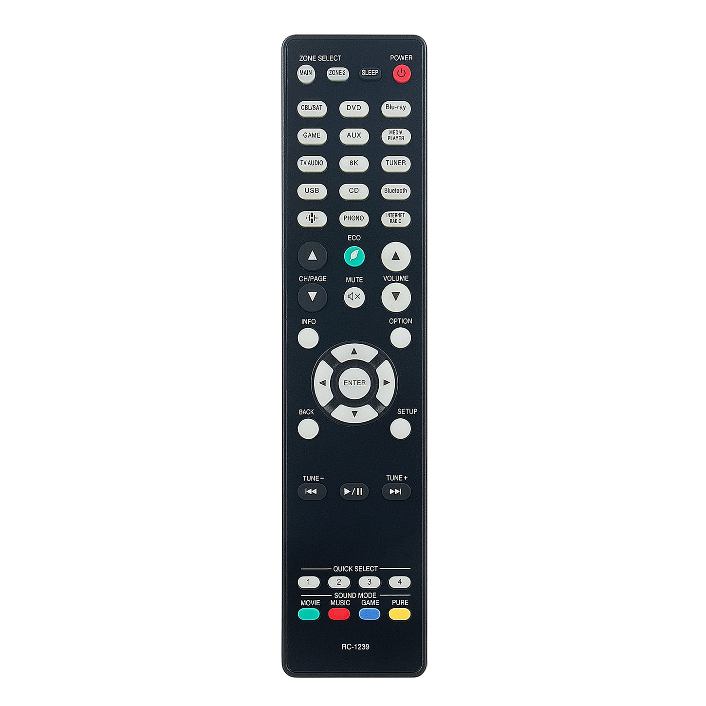 New RC-1239 Remote Control Fit For Denon AV Receiver AVR-X2700H ...