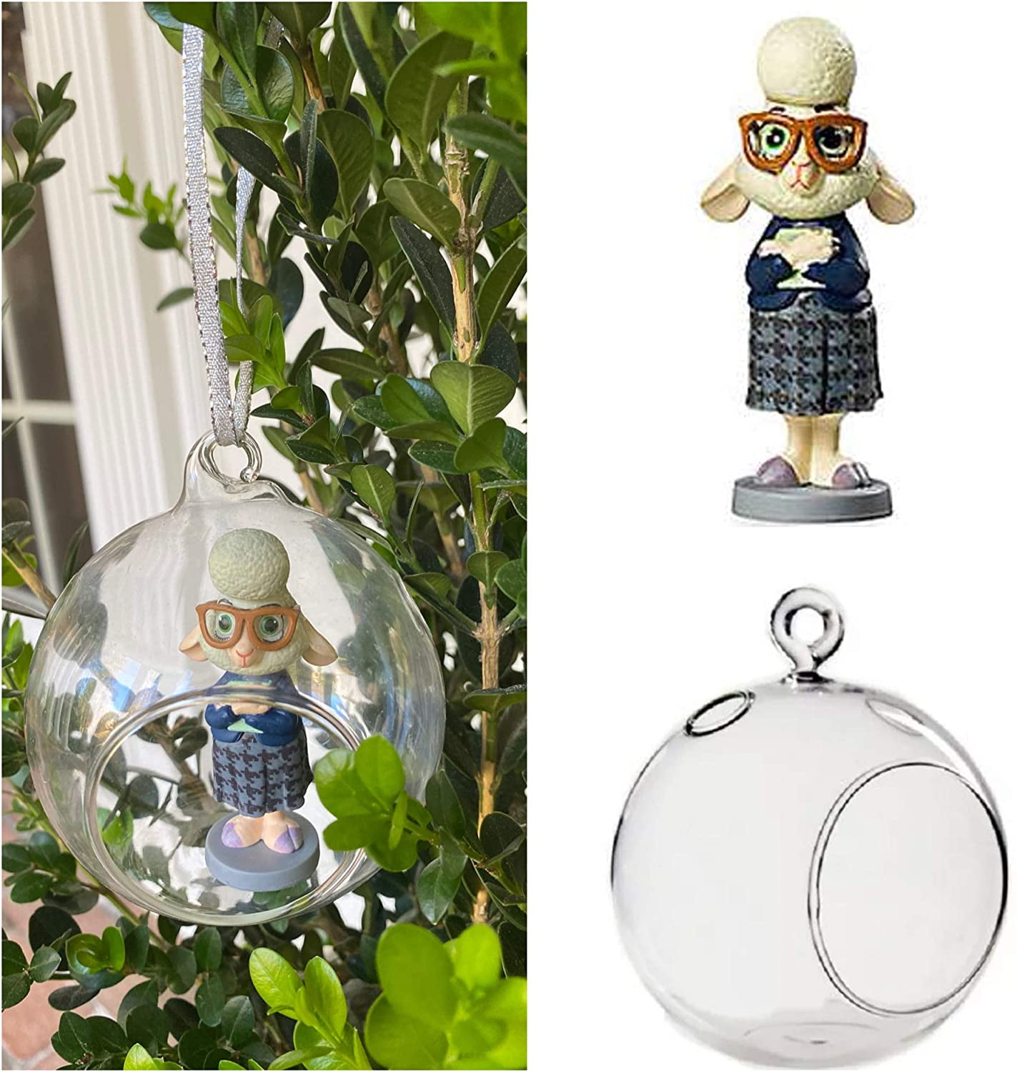 Zootopia Assistant Mayor Bellwether in Globe Christmas Tree Ornament ...