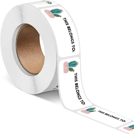 500 Pieces This Belongs to Label Stickers Blank Teacher Book Labels ...