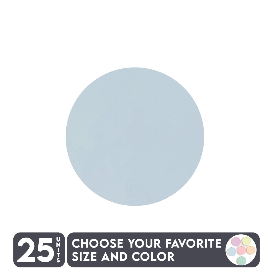 25 Units Acrylic Circle Blanks 1/8" Thick – Pastel Colors – (Size 2 ...