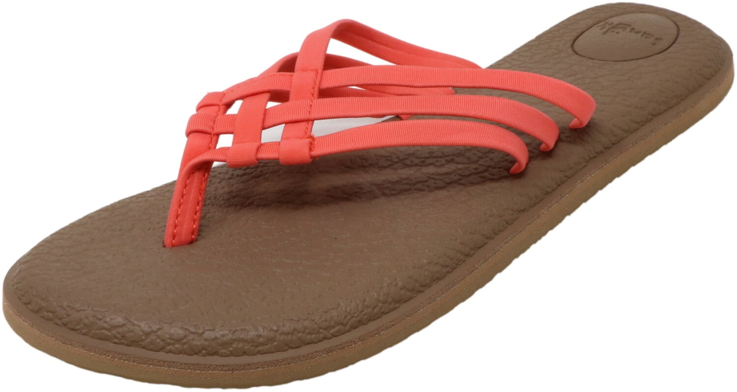 Sanuk Women's Yoga Salty Coral Sandal - 7 M - Walmart.com