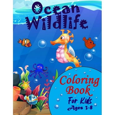 Splashes Of Magic! Mermaid Coloring Book For Kids Ages 4-8: Fun ...