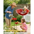 2026 New Handmade Metal Flower Garden Stake Bird Bath, Outdoor ...