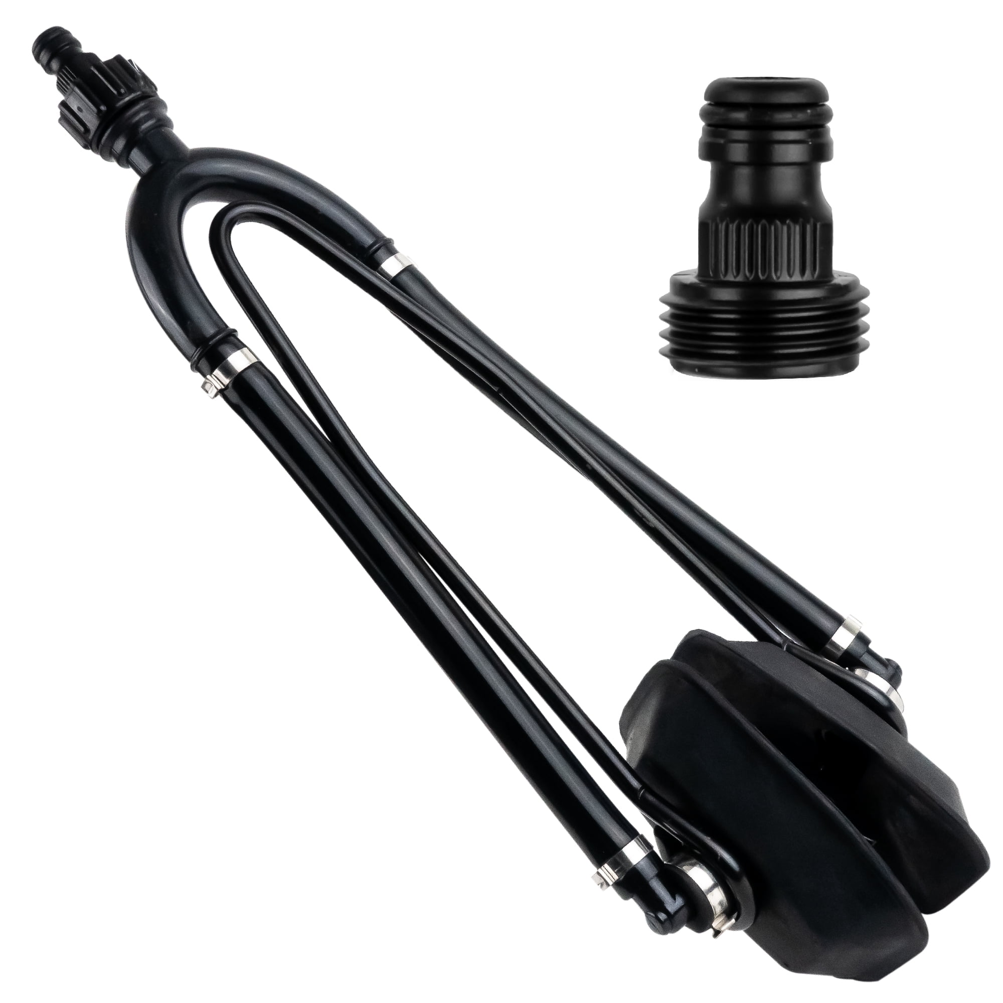 Five Oceans Outboard Motor Muffs, Dual Feed Muff Boat Motor Flusher ...