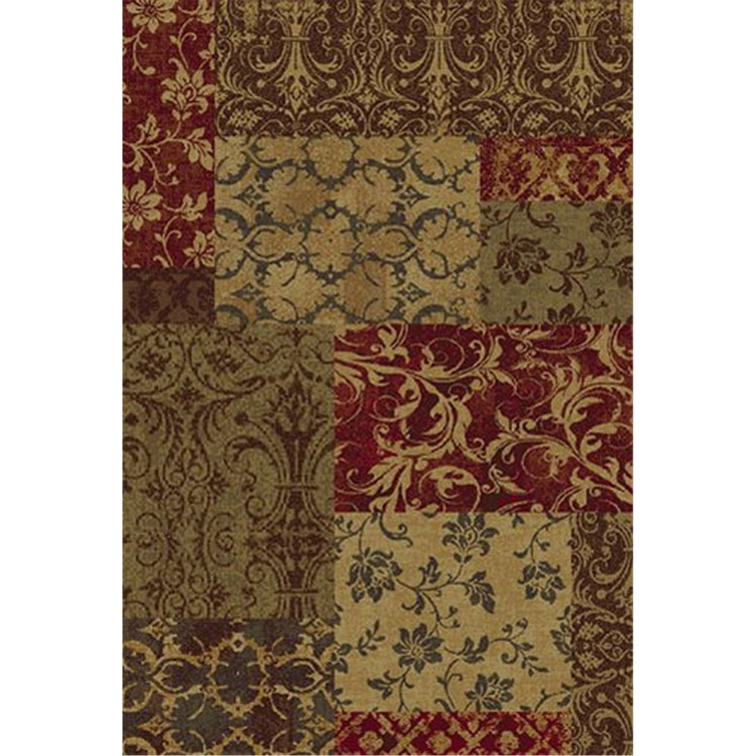 Allure 058B1 Floral Area Rug-Color:Green/Red,Shape:Runner,Size:91"Lx23 ...