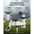 CCY 7-in-1 Wi-Fi Weather Station with APP, 7.5-Inch VA Display ...