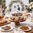 Acacia Wood Cake Stand with Lid, 11.8 in Cake Stand with Acrylic Dome ...