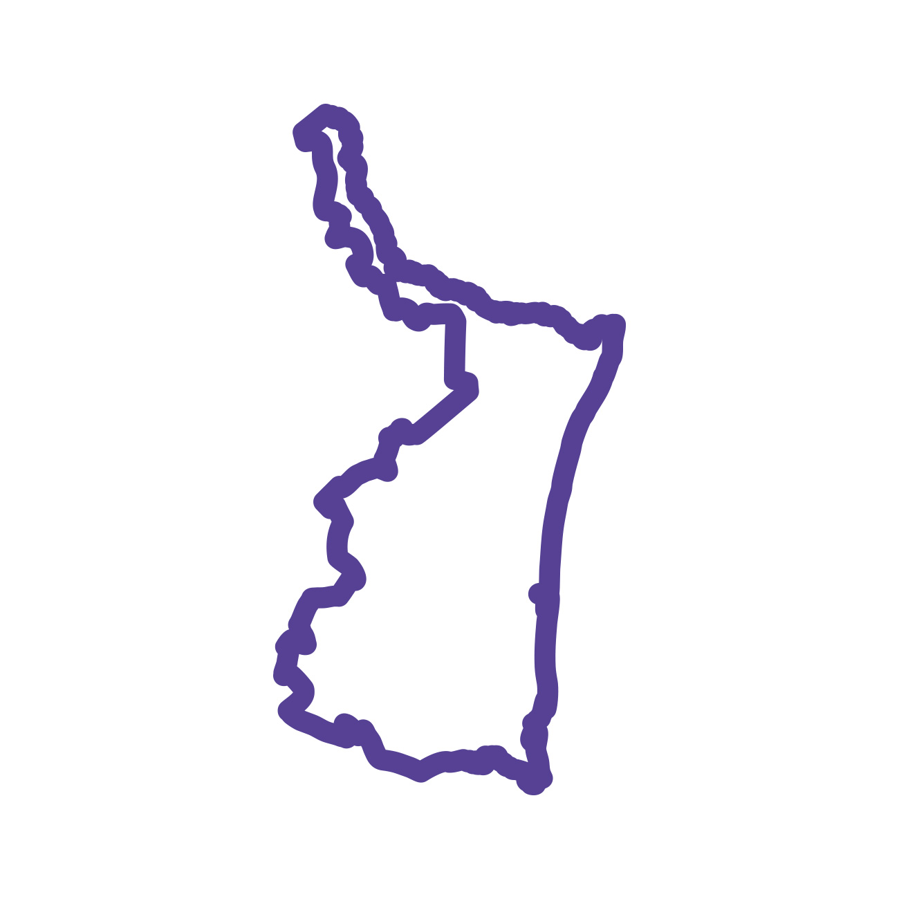 Tamaulipas State Shaped Sticker Decal Die Cut - Self Adhesive Vinyl ...