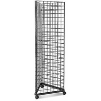 Triangle Wire Gridwall Panel Display Rack with Casters - Walmart.com
