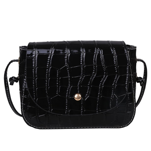 HonHaione Retro Women Stone Pattern PU Pure Color Shoulder Bag Mini ...