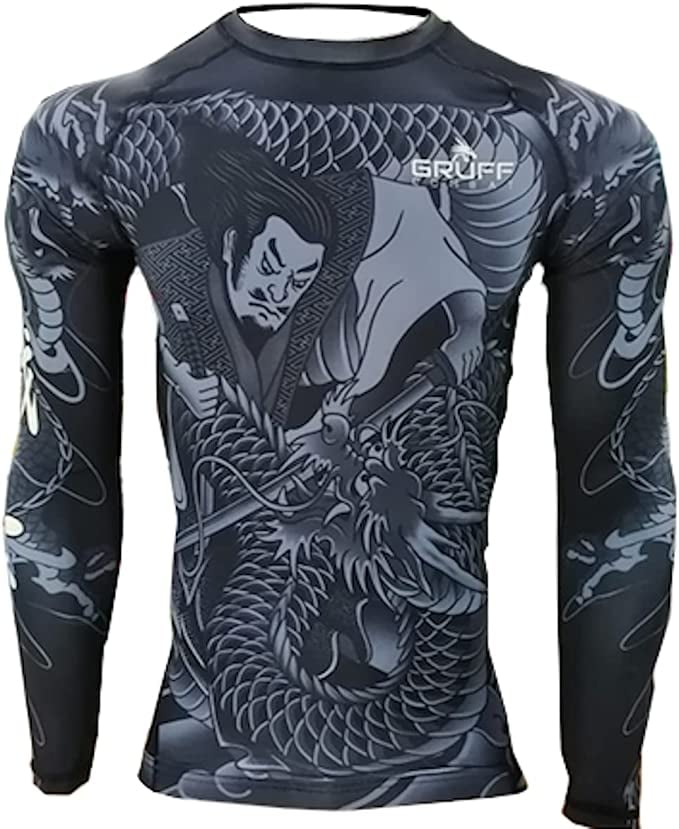 Gruff Combat Rash Guards Grappling MMA UFC Fighting Style Shirt, Fight ...