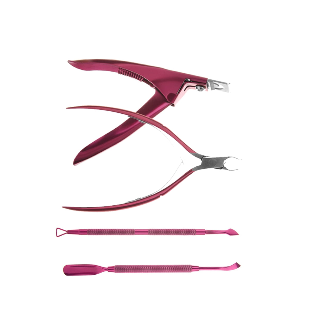 TureClos 1 Set Stainless Steel Salon Pushers Remover Practical Nail ...