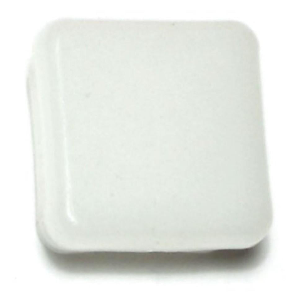 1" White Plastic Inside Square Caps (8 pcs.) - Walmart.com