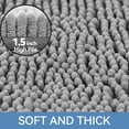 24x17 Chenille Bath Mat – Non-Slip with Backing Bath Rug Ultra ...