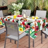 4 Pack Hawaiian Luan Tablecloths - 86.6”x51.2” Disposable Plastic ...