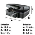 SentrySafe H0100 Fire-Resistant Box Safe and Water-Resistant Safe with ...