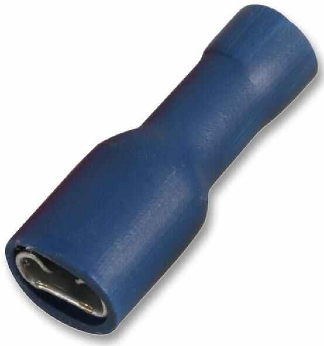 PRO POWER - Female Push On Crimp Terminals Blue 16Am 4.8mm, 100 Pack ...