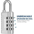 GIVERARE 4 Pack Combination Lock, 4-Digit Keyless Metal Locks - Walmart.com