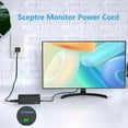 VHBW Replacement Sceptre Monitor Power Cord, 12V AC Adapter, 8.8ft ...