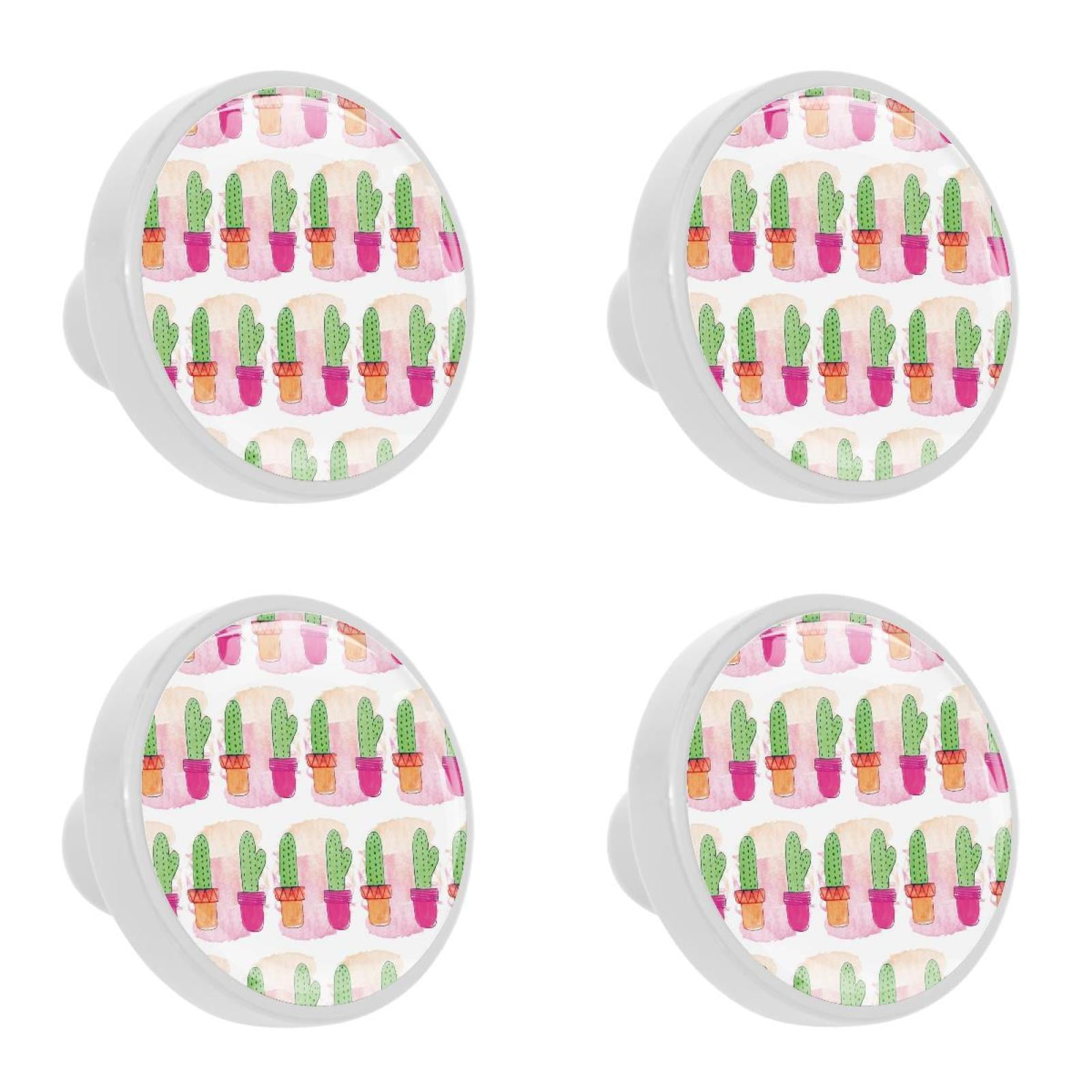 4 Pcs Cactus Knobs for Kitchen Cabinet Cupboard Dresser Bookcase Drawer ...