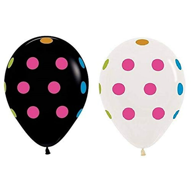 Neon Colored Polka Dots