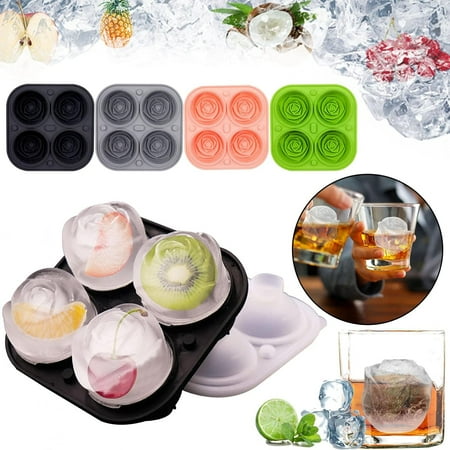 Rose Ice Ball Maker Silicone Rose Ice Cube TrayEasy Release Large ...