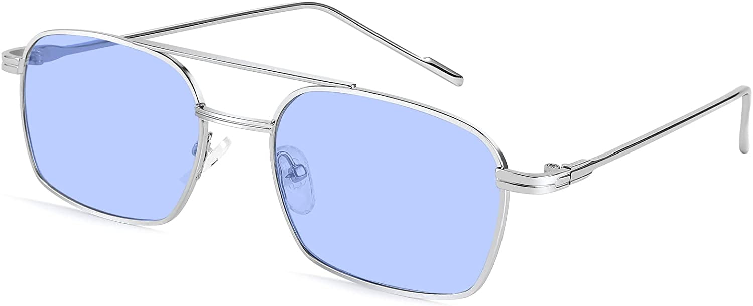 FEISEDY Fashion Square Aviator Sunglasses Women Men Classic Aviator ...