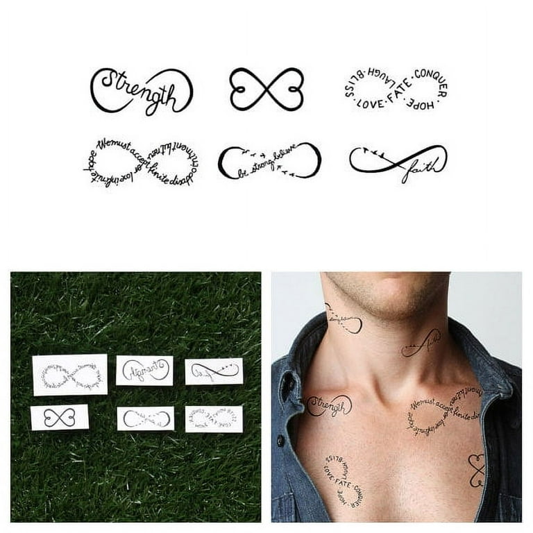 Strength Infinity Wrist Tattoos