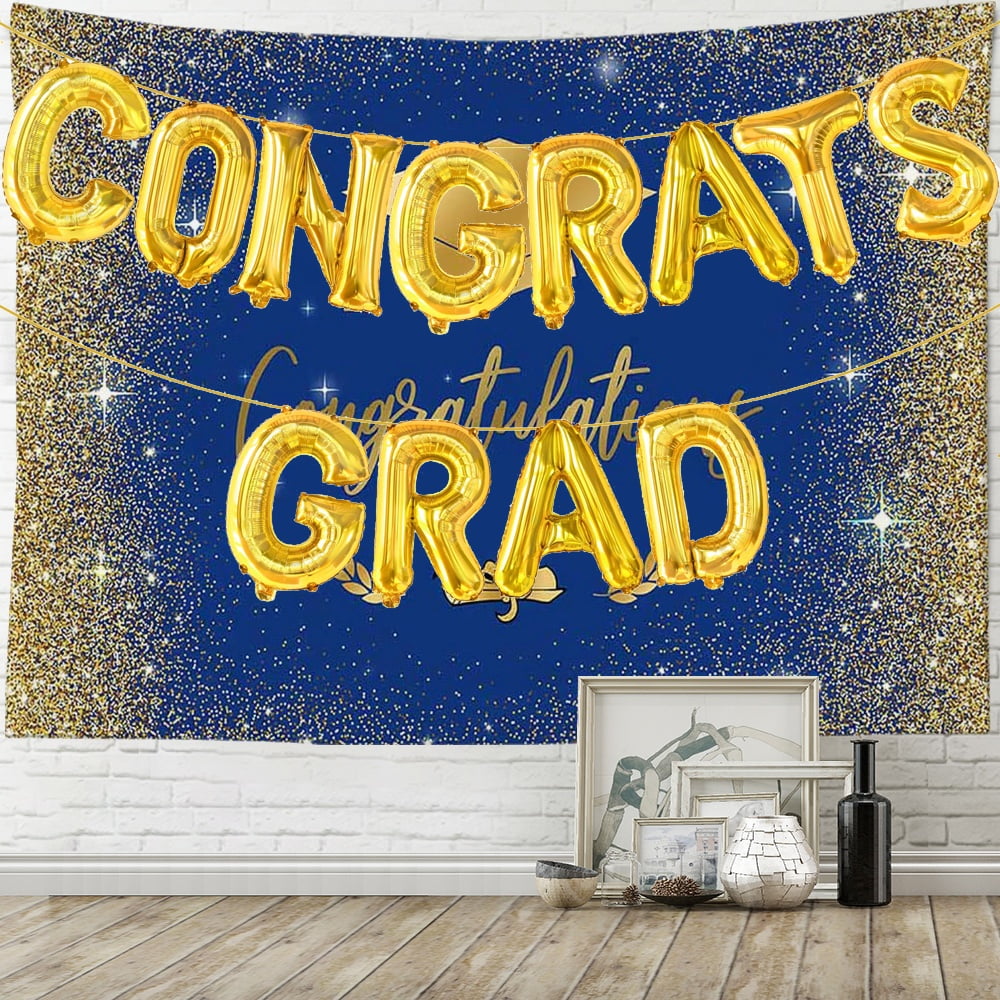 Graduation Backdrop with GRAD Balloons 2023 Graduation Party Backgroud ...
