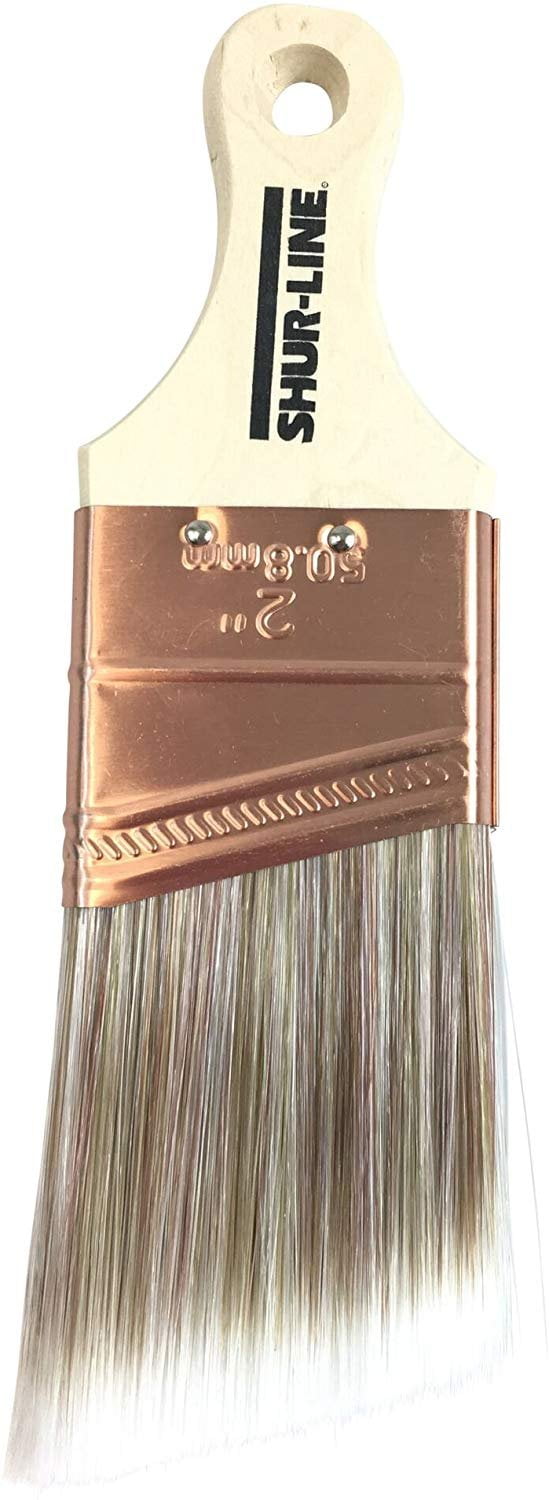 Shur-Line 55532N Premium Paint Brush, Poly/Nylon Blend Bristles, An, 2 ...