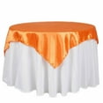 Efavormart 72" SATIN Square Tablecloth Overlay For Wedding Catering ...