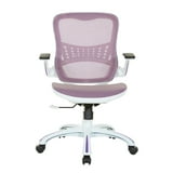 OSP Home Furnishings Riley Office Chair with Purple Mesh Seat and Back ...