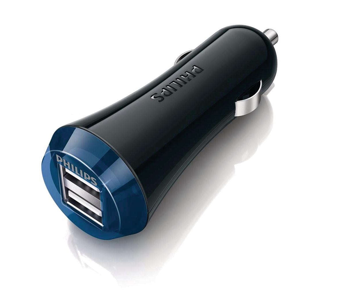 PHILIPS Car charger 3.1A – 15.5 W Dual Universal USB DLP 2357 | Walmart ...