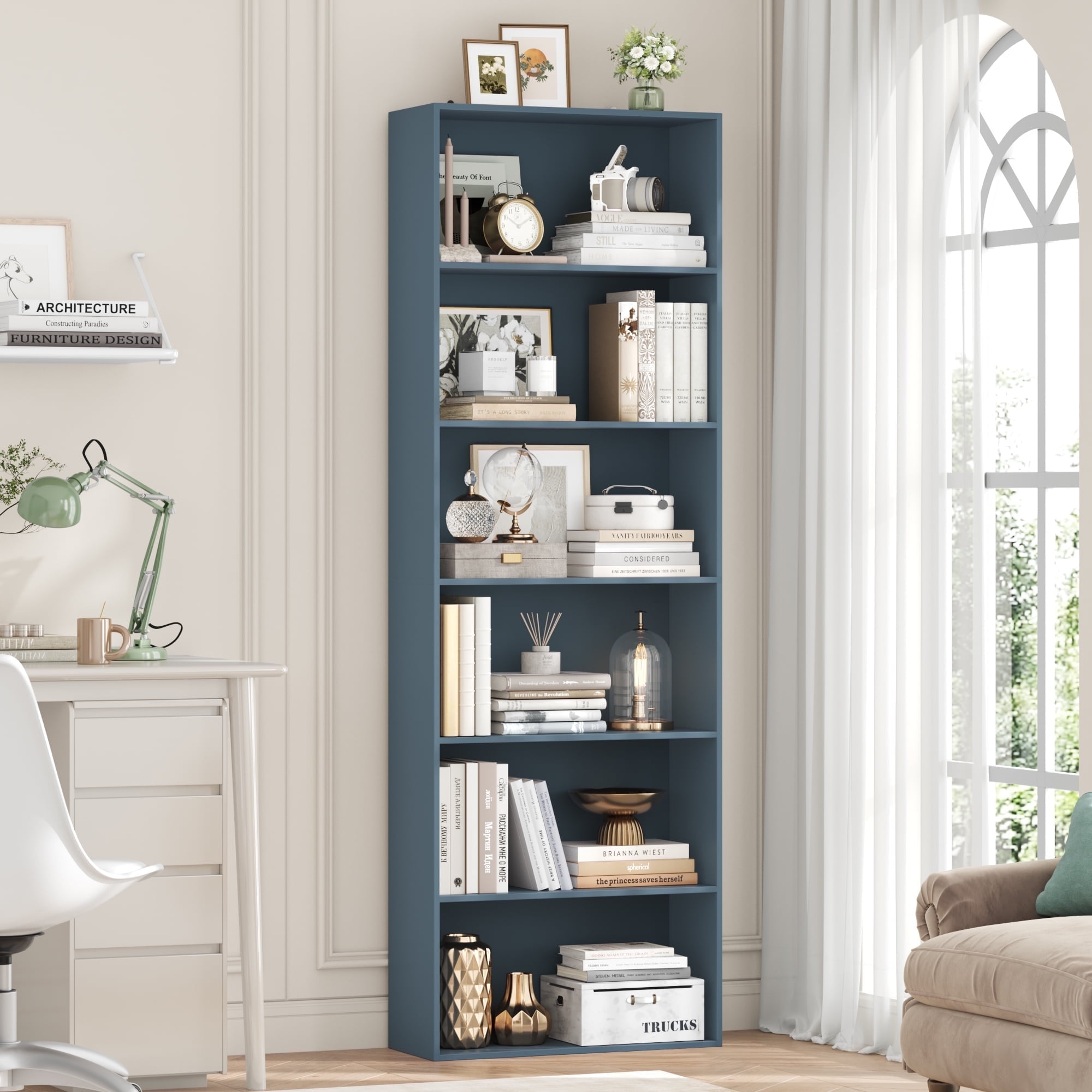 Click here for Homfa 6 Tier Tall Bookshelf And Bookcase  Wooden B... prices