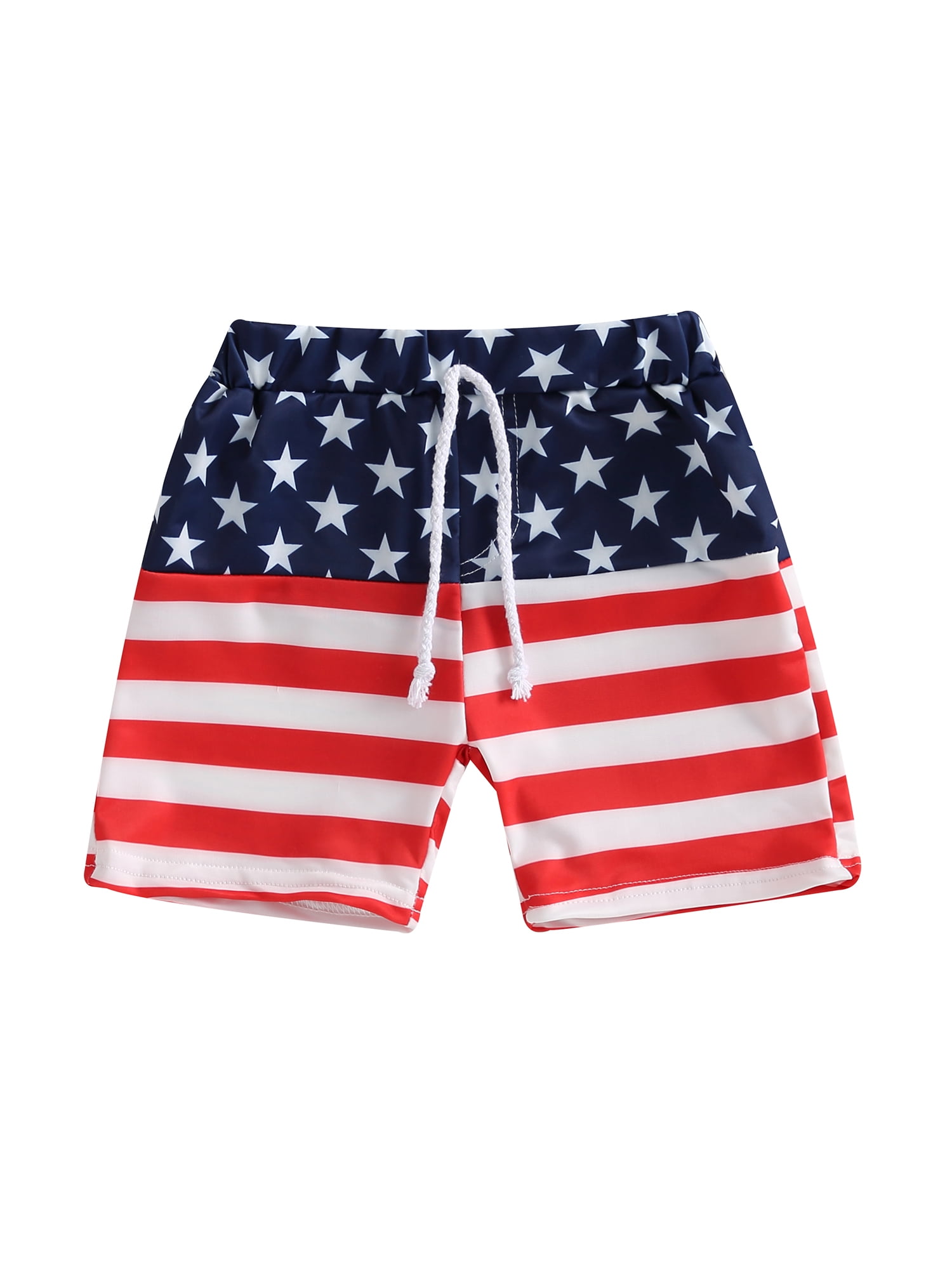 Bagilaanoe 4th of July Swim Trunks for Little Boys Stars Stripe ...