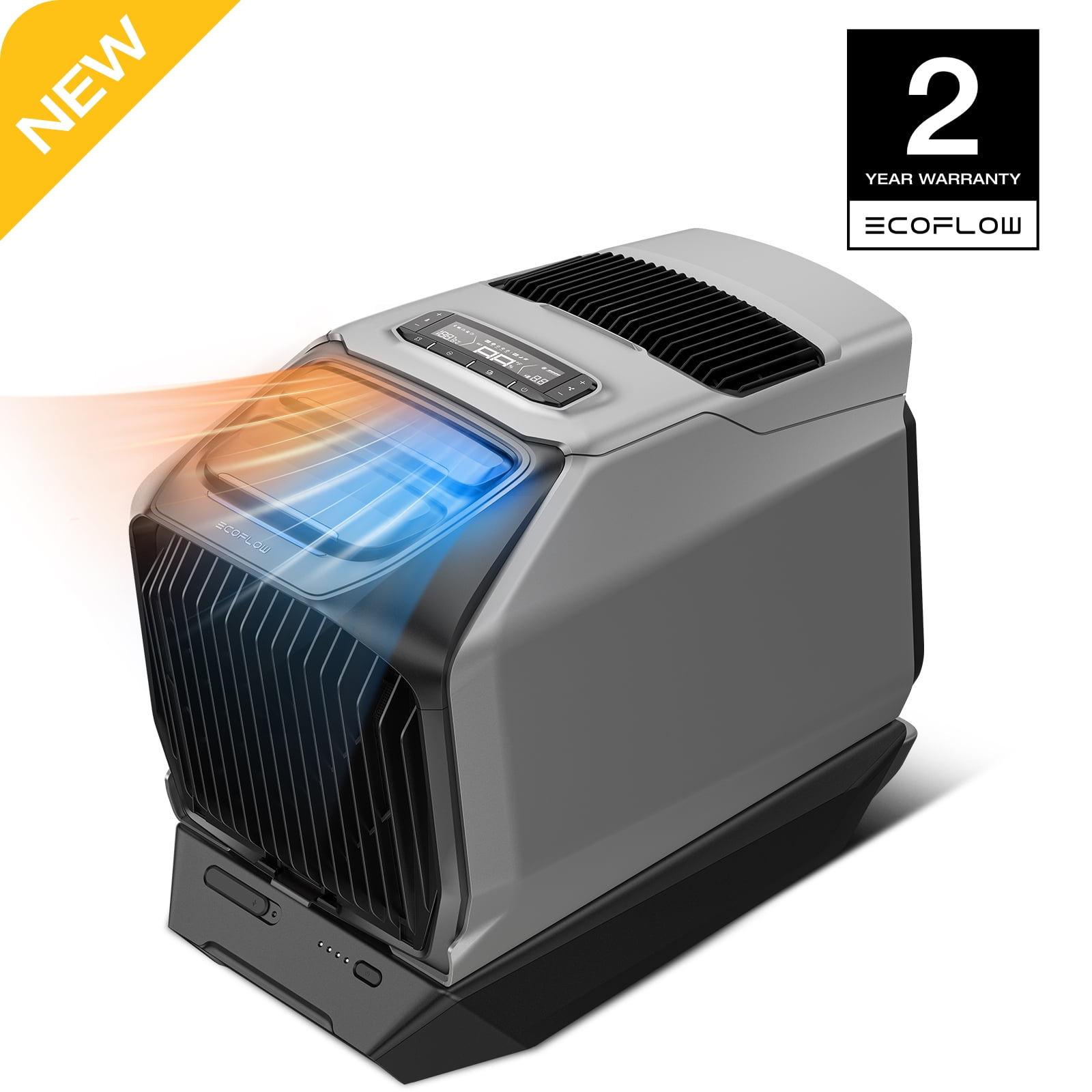 Ef Ecoflow Wave 3 Portable Air Conditioner With Add-On Battery  1800w/6100 Btu Cooling And 2000w/6800 Btu Heating  1000w Fast Charging In 75 Mins  8h