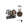 We Have Furniture Closet System Pittsburg, Four Hanging Rods, Dark ...