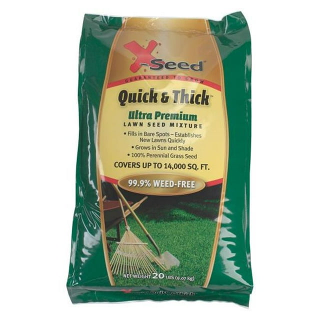 X-Seed 20 lbs Ultra Premium Quick & Thick Lawn Seed Mixture - Walmart.com