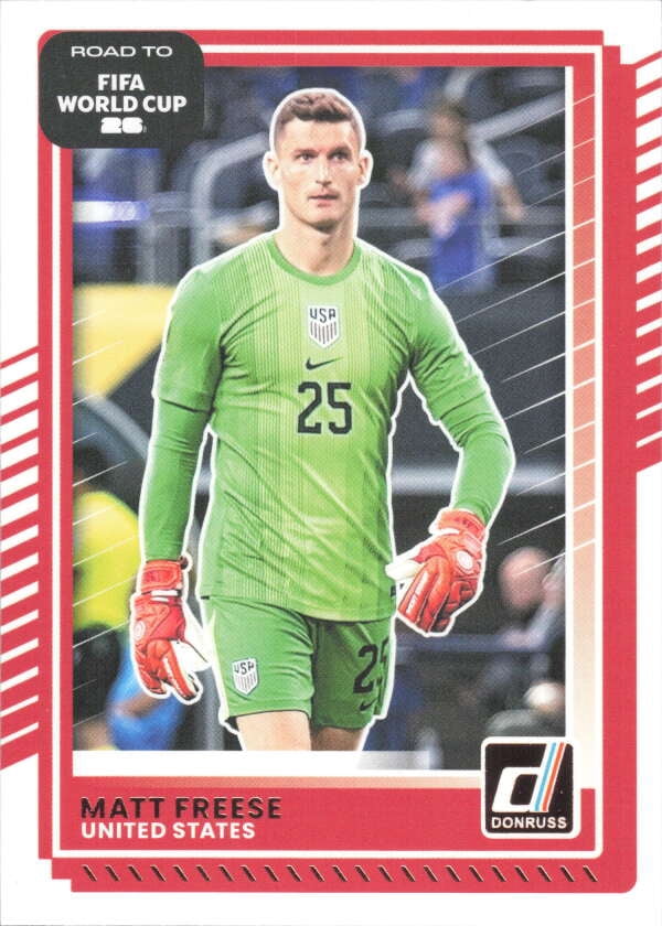 2025-26 PANINI DONRUSS ROAD TO WORLD CUP BASE #28 MATT FREESE UNITED ...