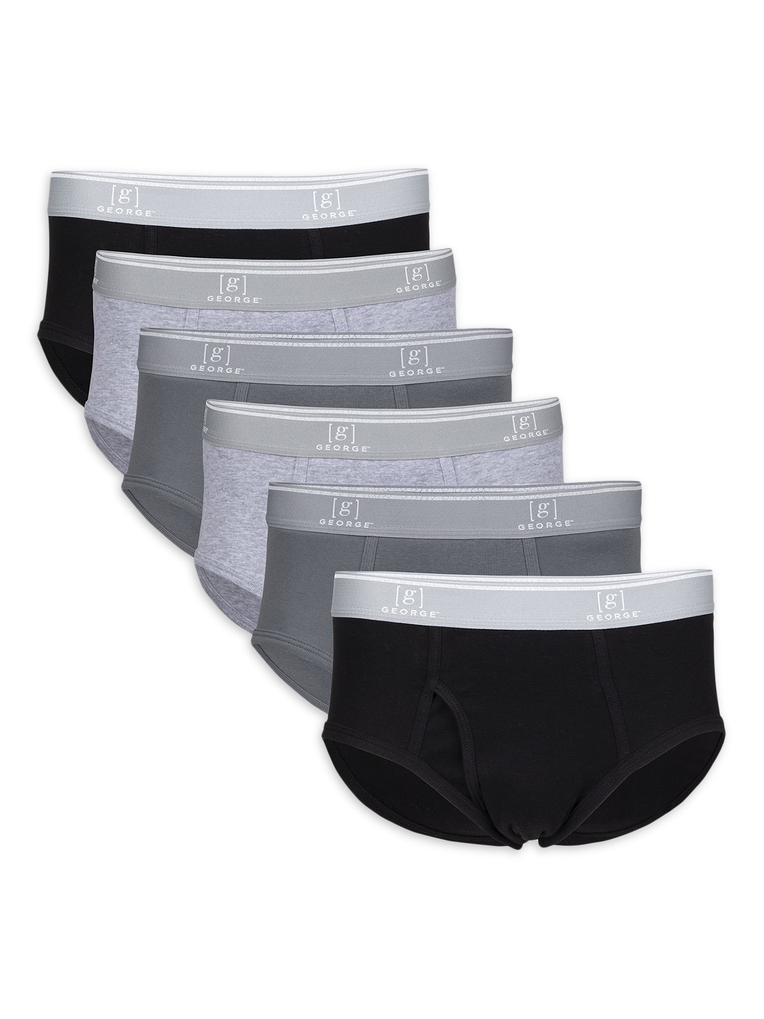 George Men's Briefs, 6-Pack - Walmart.com