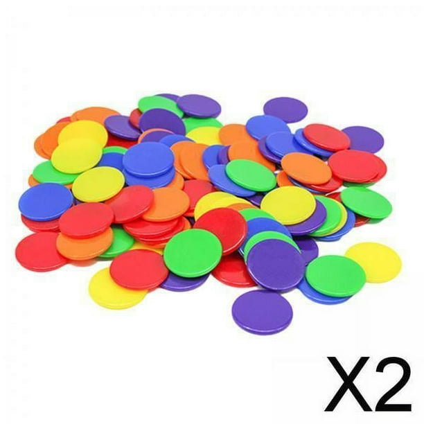 Runquan 2X 100x Math Counters for Kids Bingo Counting Chips for ...