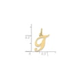 10k Yellow Gold Script Initial Pendant Charm, Unisex, Jewelry Stores ...