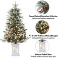 Garvee 2 Pack 3FT Mini Christmas Tree, Pre-Lit Artificial Tree with 78 ...