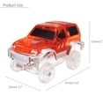 4 Pack Track Cars Light Up Toy Car Track,5 LED Flashing Lights,Glow in ...
