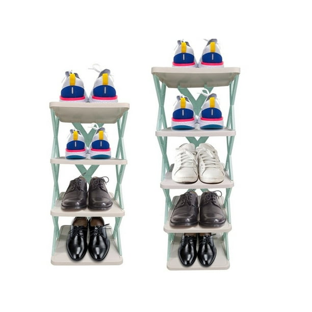Casewin Vertical Shoe Rack, Narrow Shoe Shelf, Slim Shelf for Shoes ...