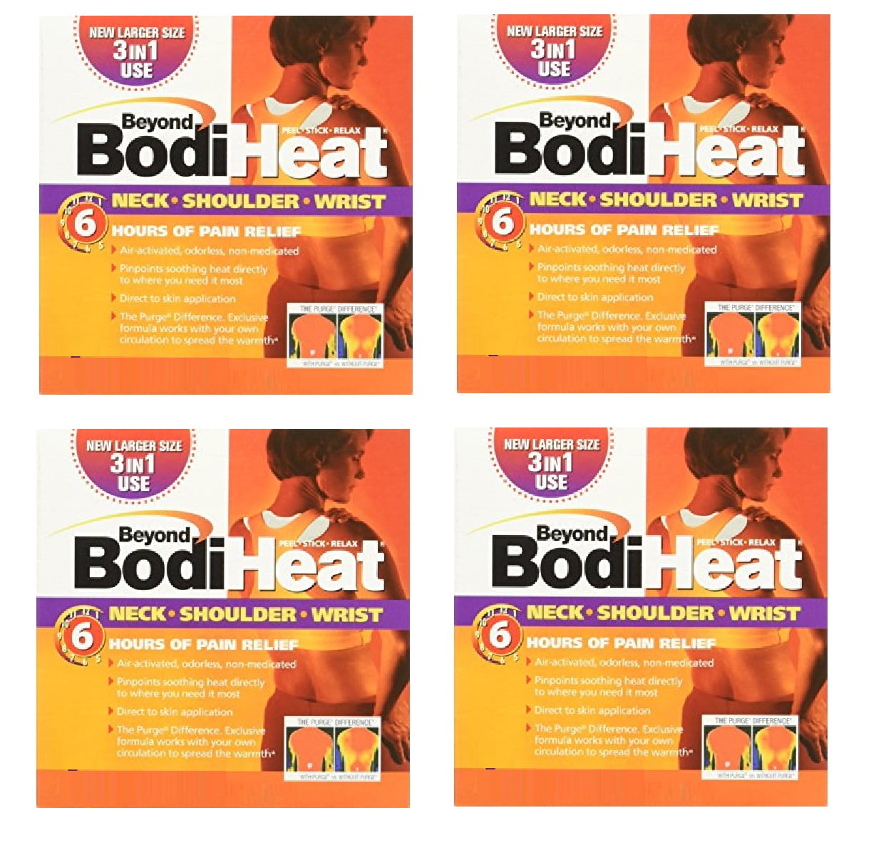 Beyond BodiHeat, Neck, Shoulder, Wrist Heating Pad, 6 Hours of Pain ...