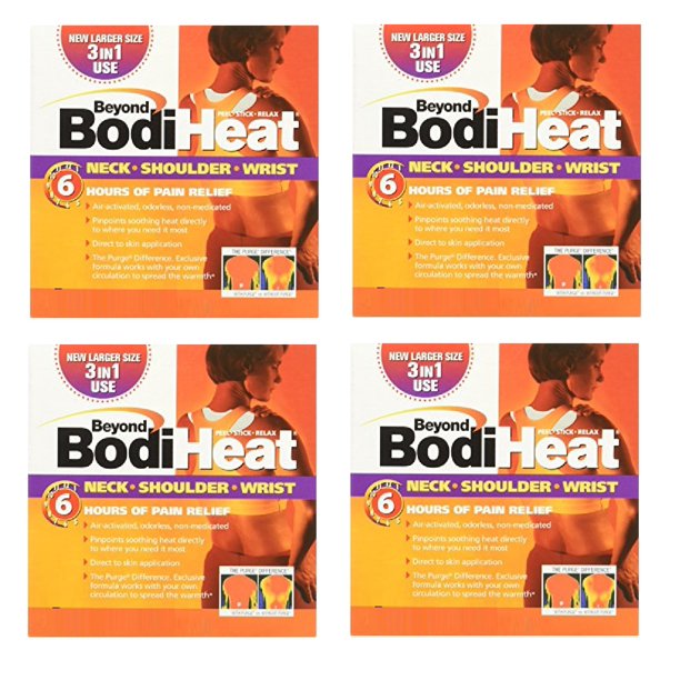 Beyond BodiHeat, Neck, Shoulder, Wrist Heating Pad, 6 Hours of Pain ...