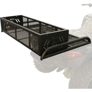 Costway ATV UTV Steel Cargo Hunting Rear Drop Basket Rack: Durable ...